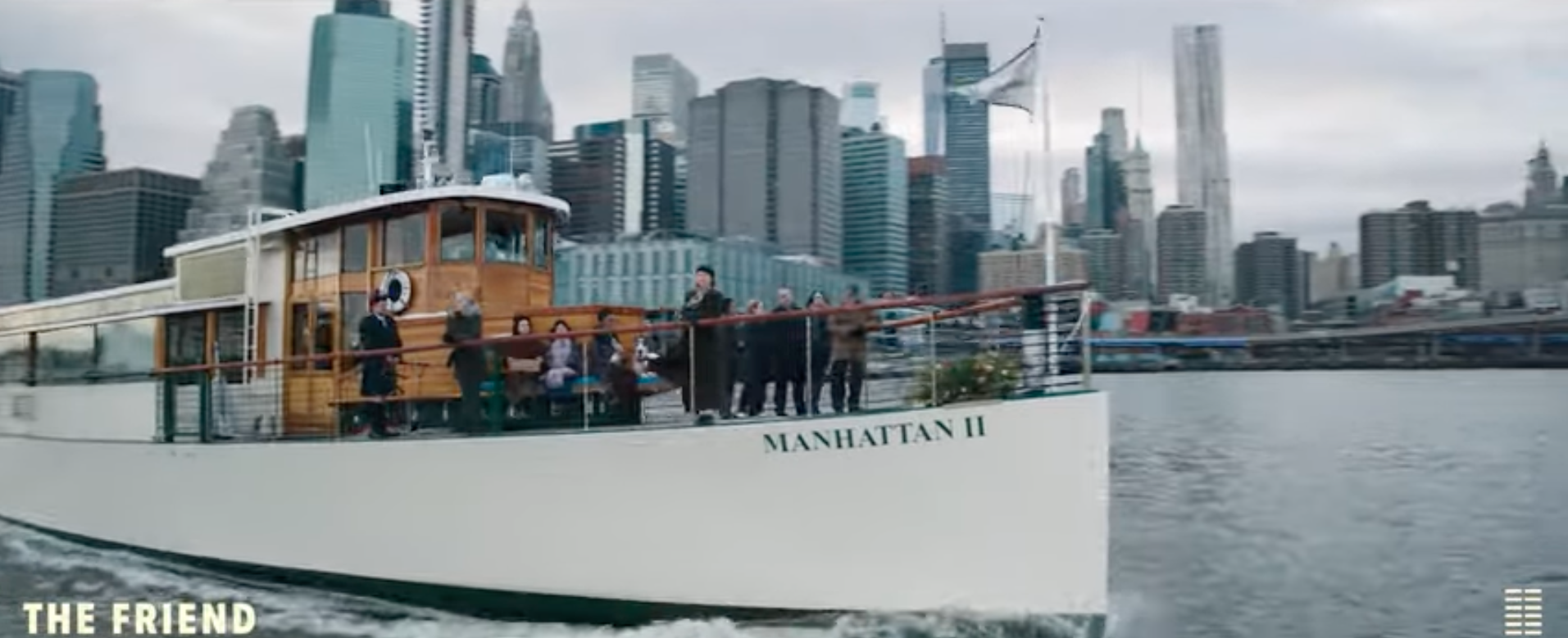 Naomi Watts gazing off the bow of Manhattan II